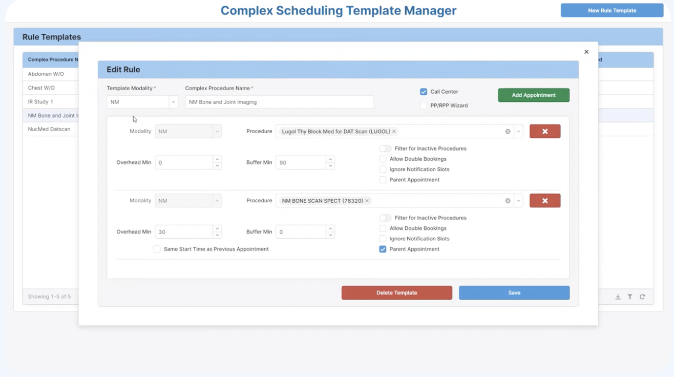 Radiology Scheduling Workflow